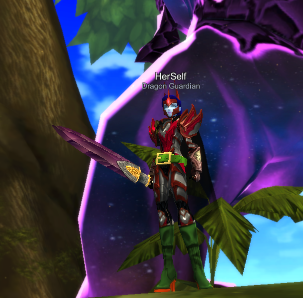 HerSelf at AQ3D: New Purple Tree of Life Sword