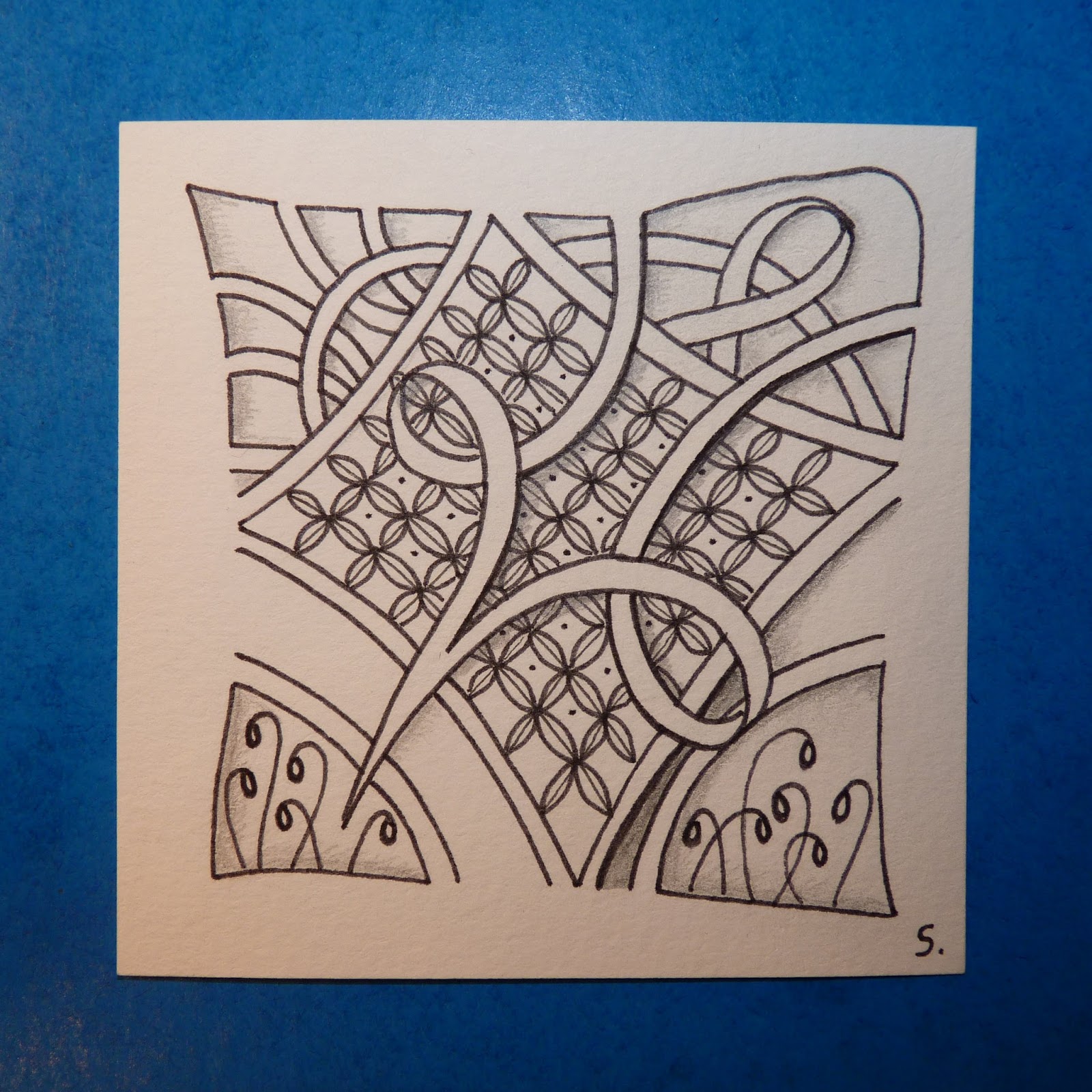 Tickled To Tangle: "It's a String Thing" #235 Tiles