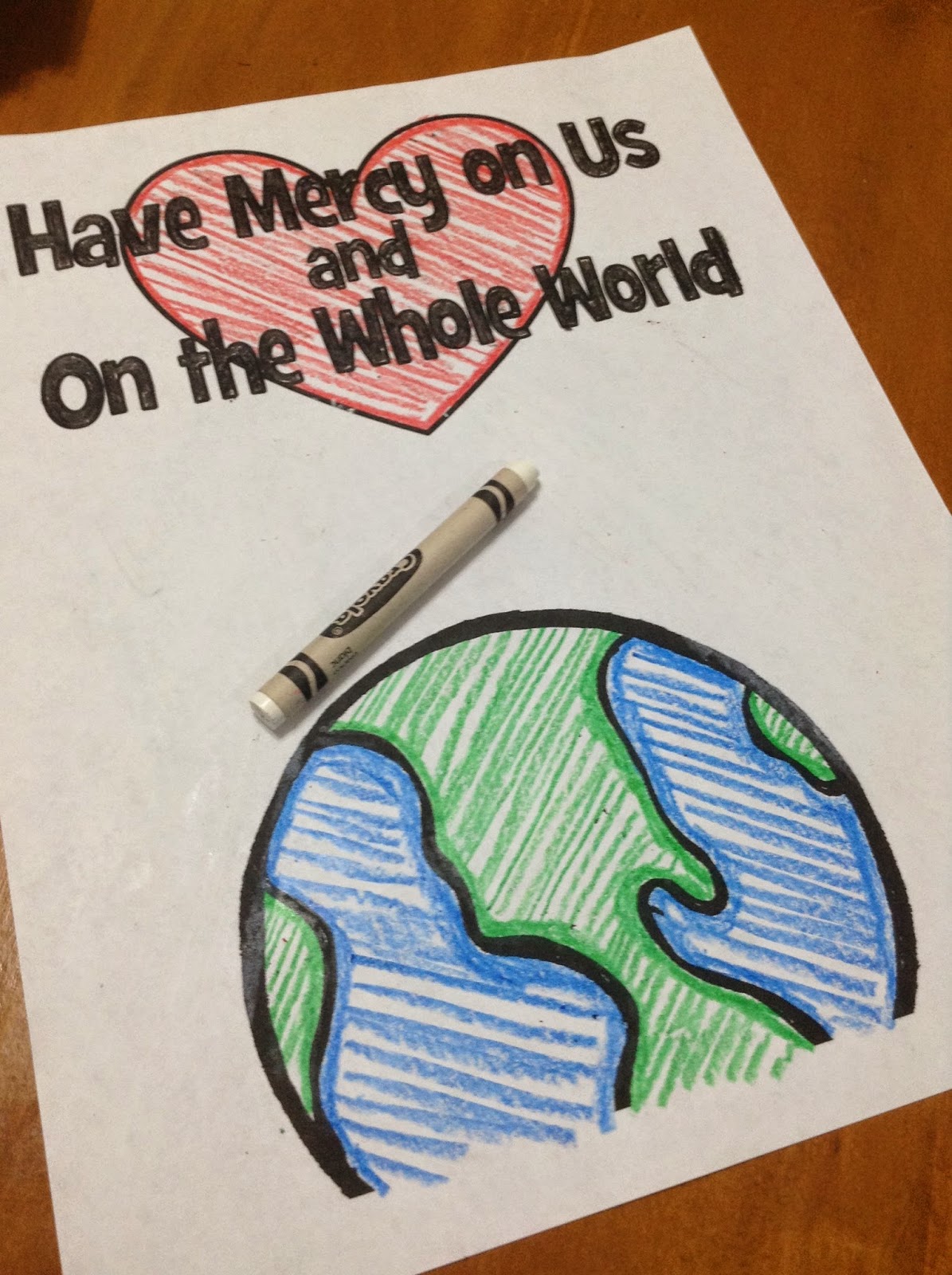 The Words No Mercy Drawings