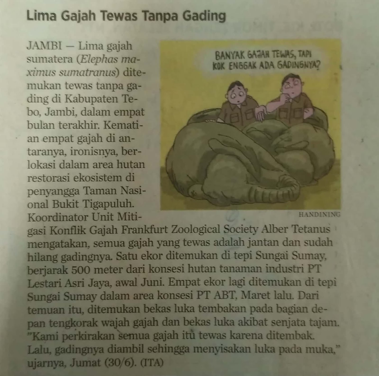 CONTOH ANALISA & JENIS-JENIS BERITA - Alternate News