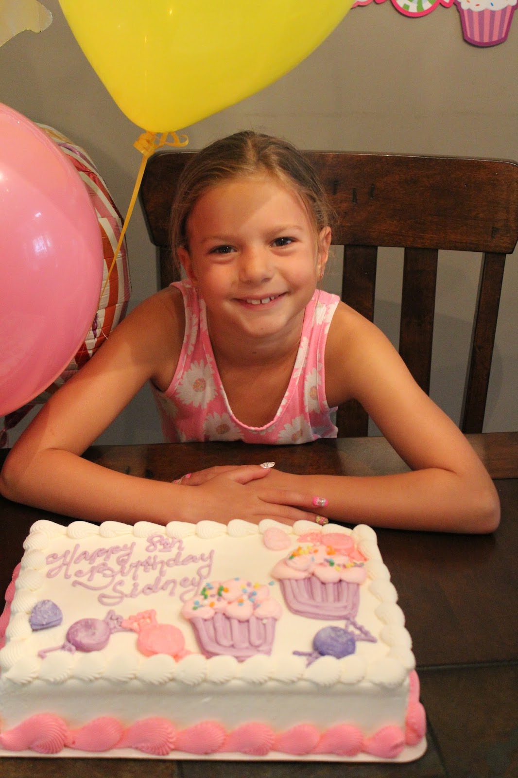 two daughters, one son: Sidney's turning 8