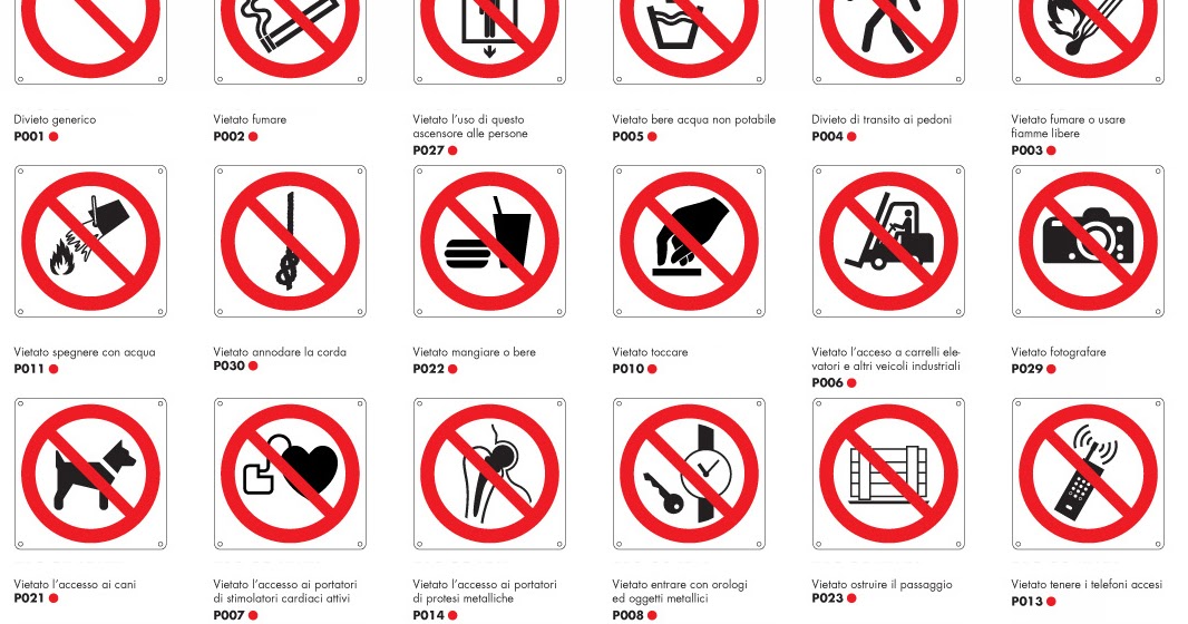 salute ambiente sicurezza: Segnaletica di sicurezza