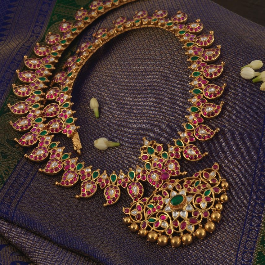 Real Ryby Flat Diamond Haram - Jewellery Designs