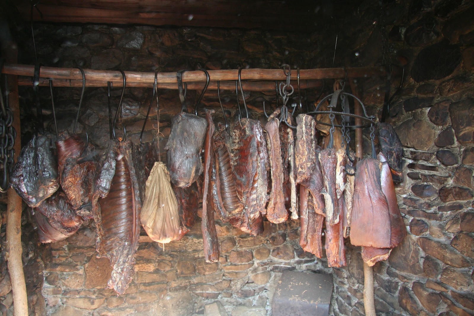 Genesee Country Village & Museum: Before and After in the Smoke House