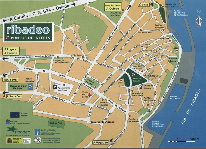 Visita Ribadeo: Callejero de Ribadeo