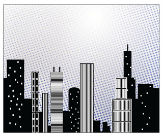 AstinMedia: "Comic Book" Style Cityscape