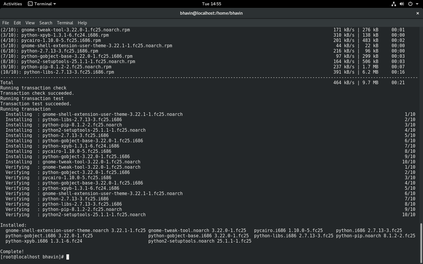 Fedora Linux Commands: February 2019