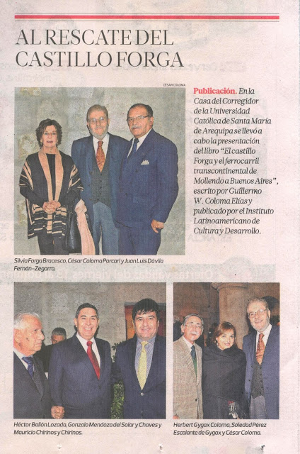 Patrimonio Cultural del Perú: Nuevo libro sobre el Castillo Forga de ...