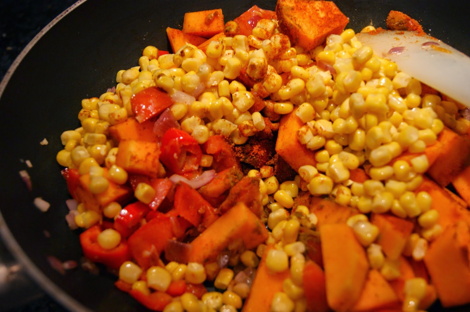 Leon vegetarian squash, corn and bean stew recipe... - Frills 'n' Spills