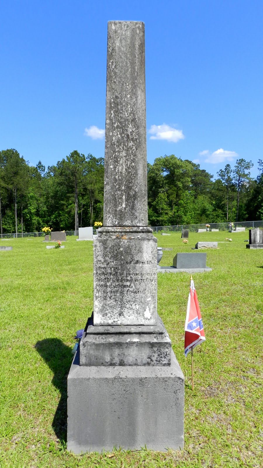 Root, Branch and Twig: Confederate veteran's tombstone