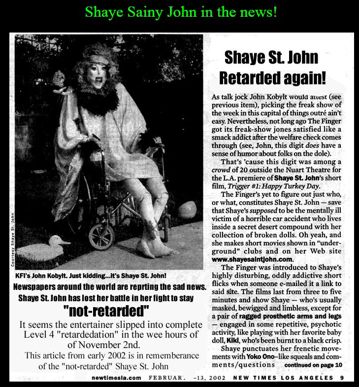 La granja de la alegría. : La página web más rara: Shaye Saint John.