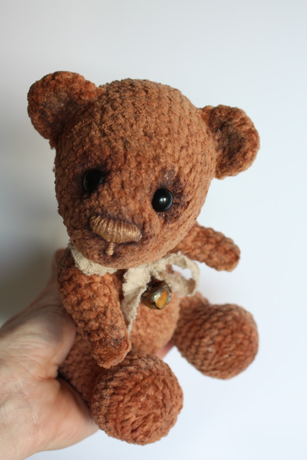 Happyamigurumi: OOAK Artist Teddy Bear Gustav