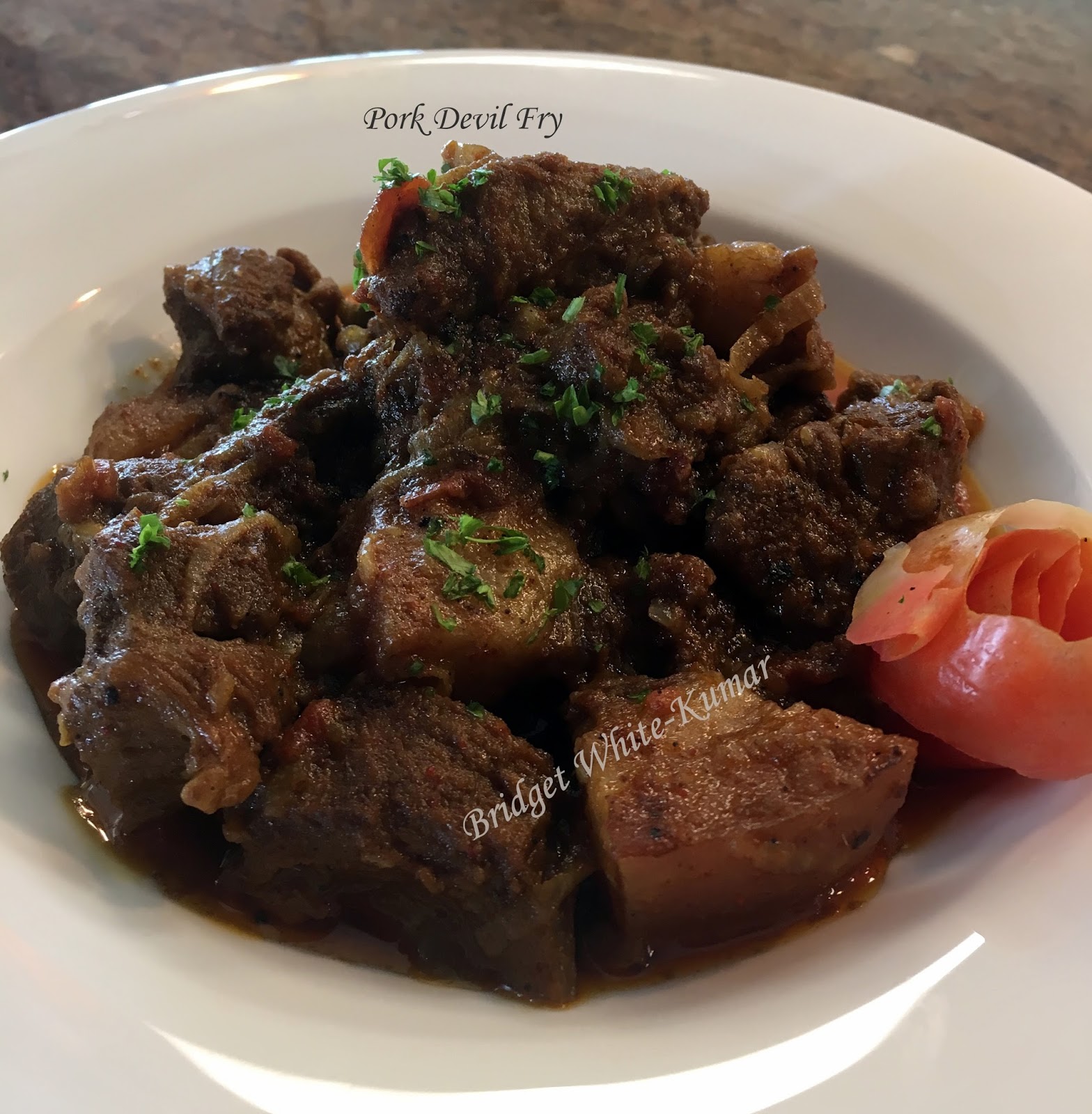 ANGLO-INDIAN CUISINE : PORK DEVIL FRY