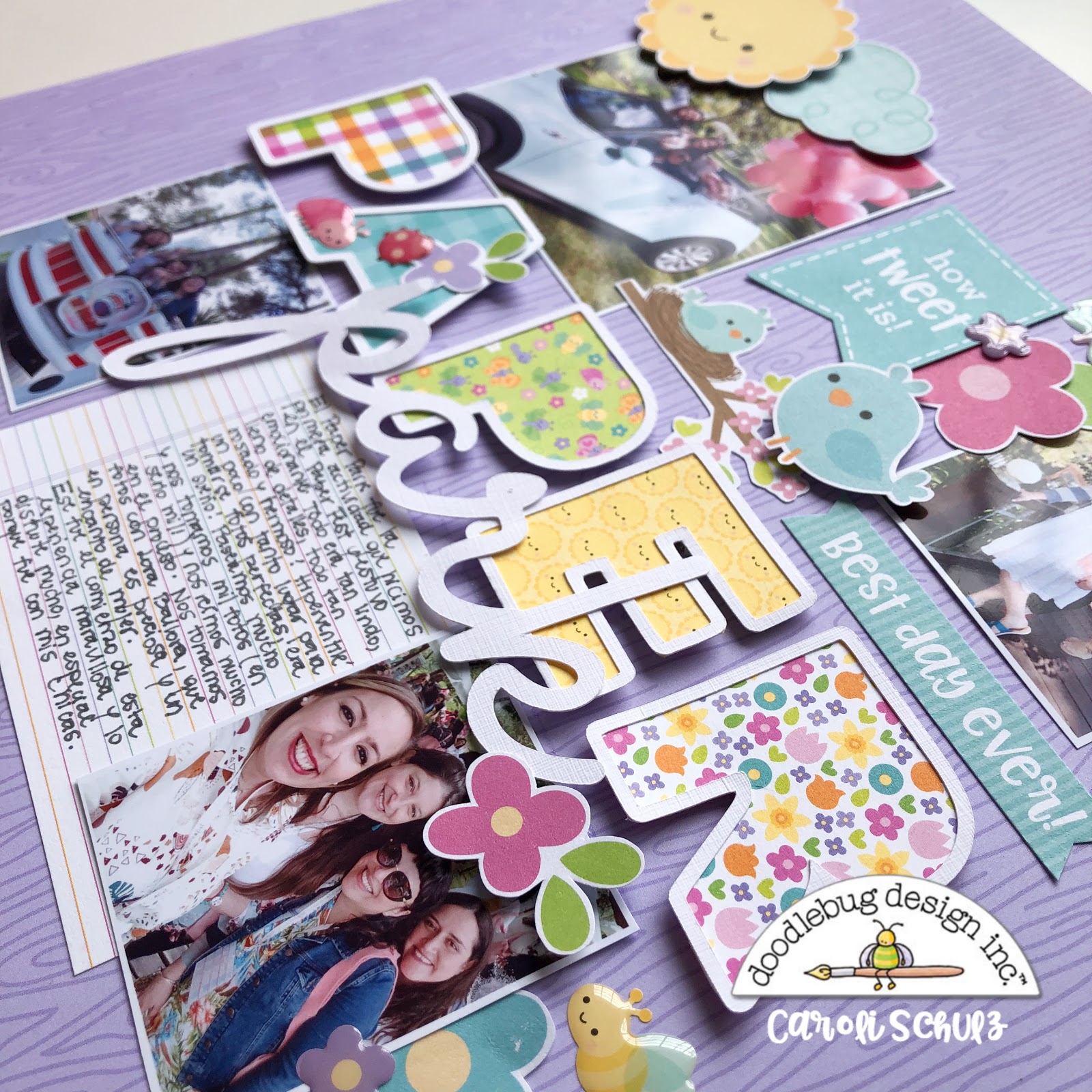 Doodlebug Design Inc Blog: SIMPLY SPRING | Paper Park Layout with Caroli