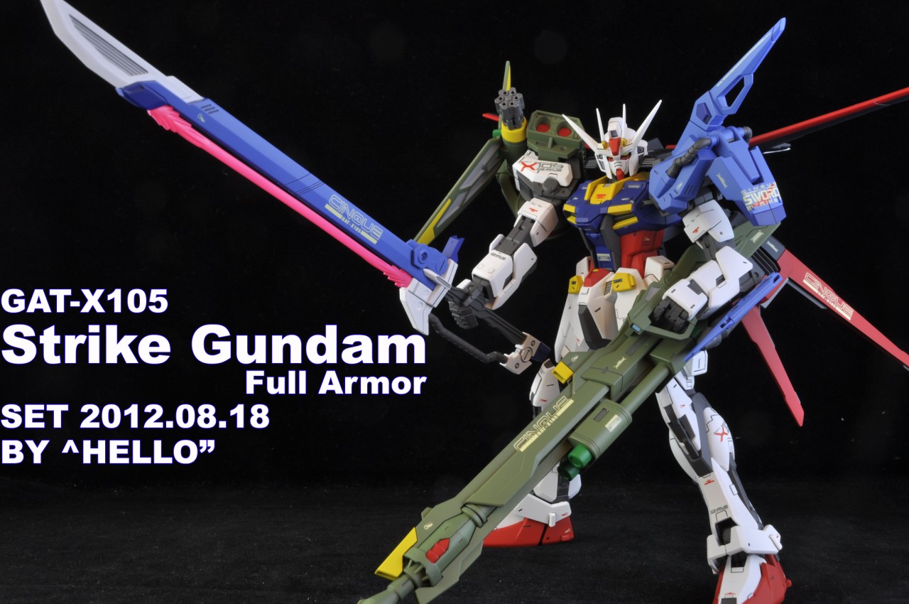 GUNDAM GUY: 1/100 GAT-X105 Full Armor Strike Gundam - Custom Build