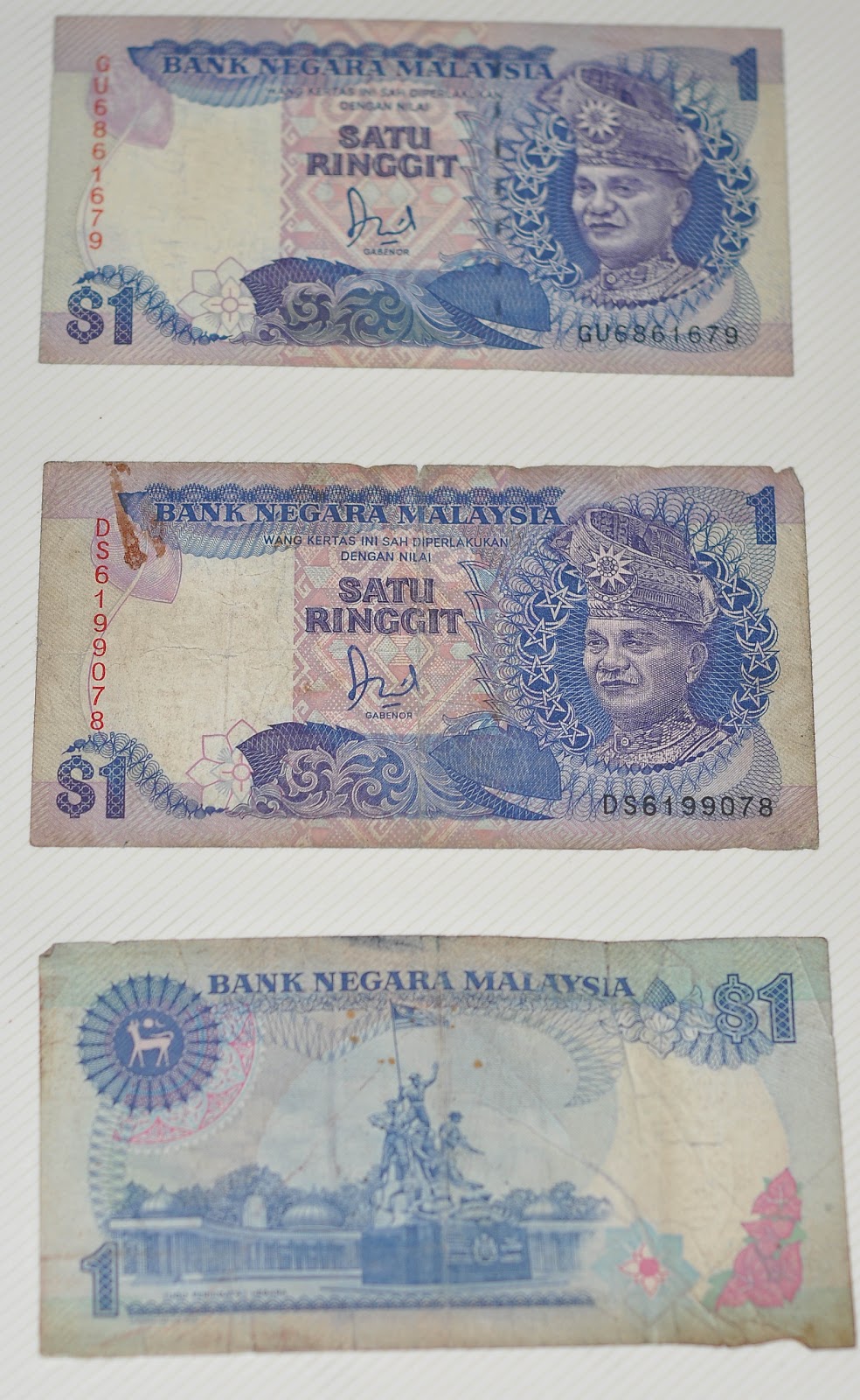 minat_duit: Wang Kertas- satu Ringgit / Bank Notes-one Ringgit