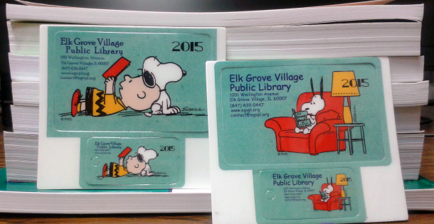 Elk Grove Village Public Library: Peanuts Library Cards at the Elk ...