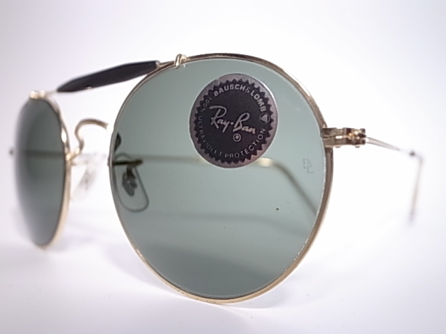 M Vintage Sunglasses Collection Bausch Lomb Ray Ban Round Brow Bar Made In Usa