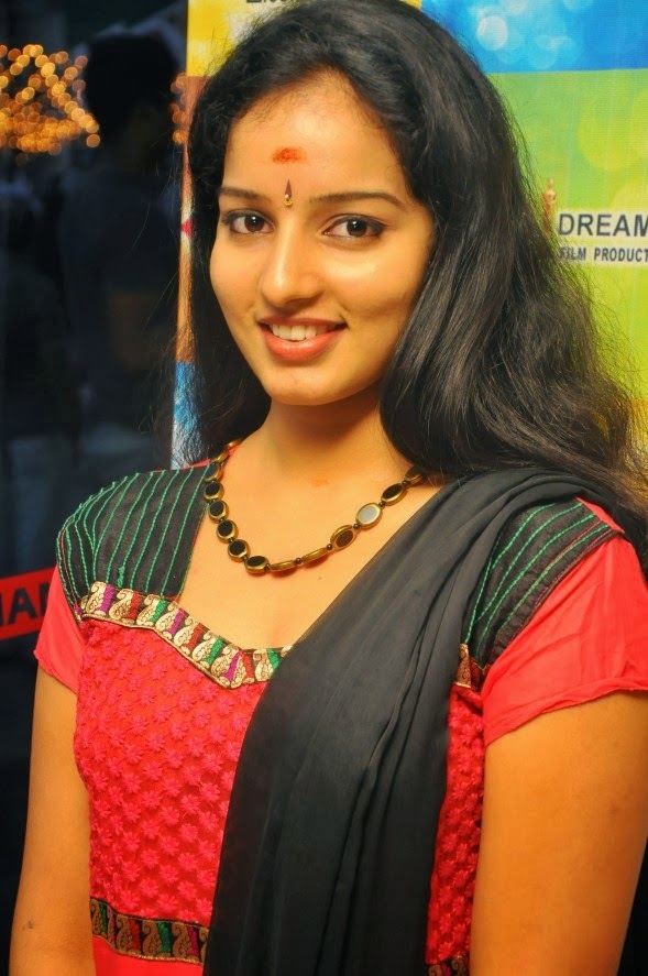 Actress Malavika Menon Cute Red Churidar Stills - Cine Gallery