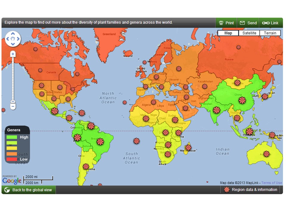 Marsh Mucking: A map of plant families