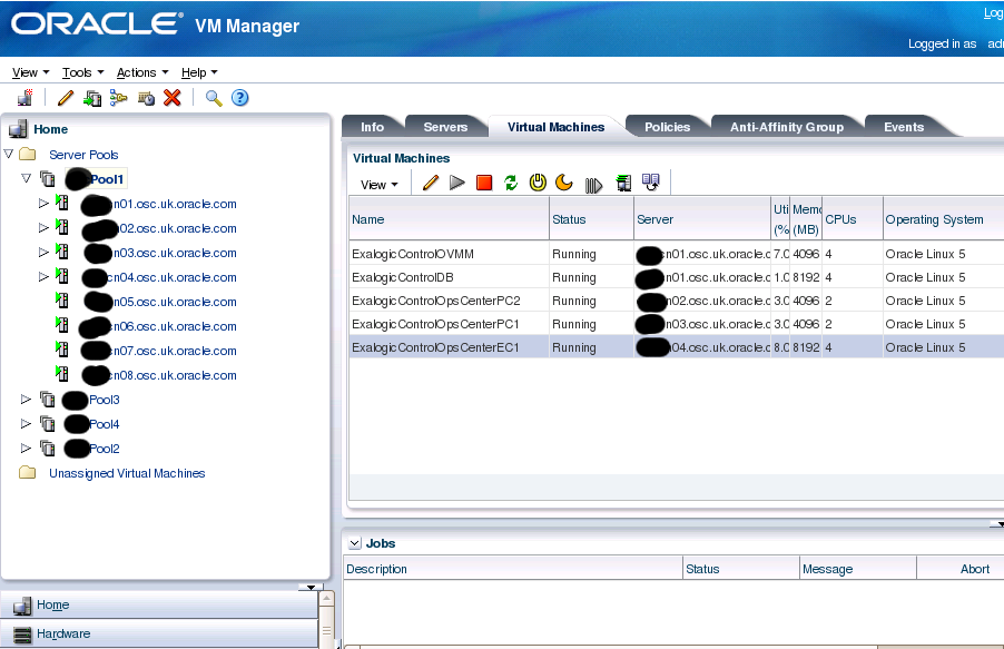Technical blurb about Oracle Engineered Systems: Starting/Restarting ...