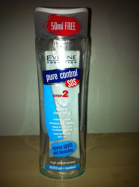 beautyandbrains007: Eveline Pure Control SOS deeply cleansing tonic