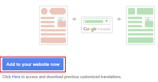 First of all, go to Google Translate management page , and click on the ...