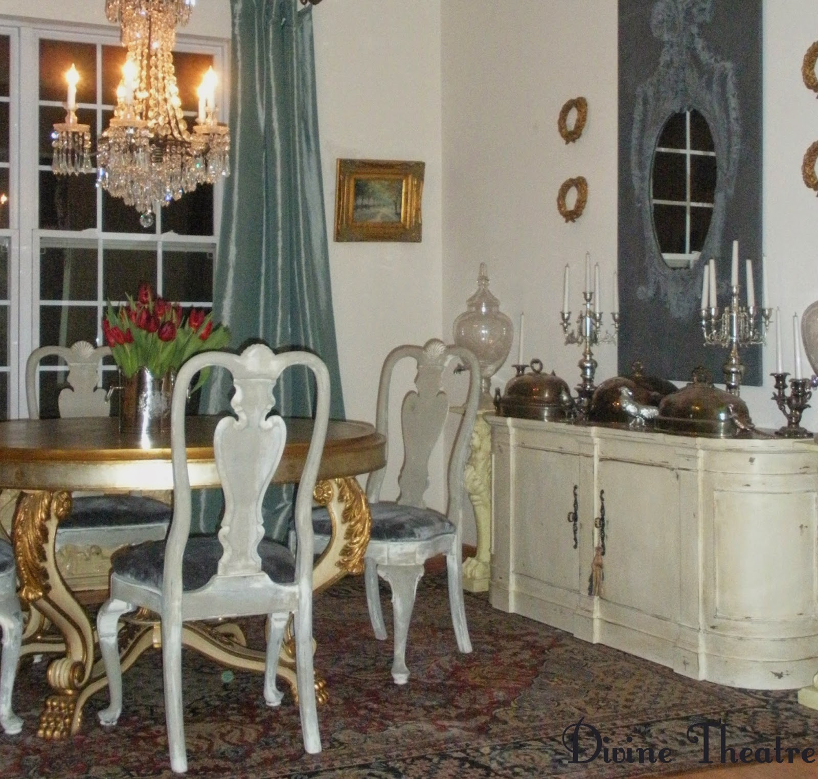 Divine Theatre: Gustavian Rococo Dining Chairs Before and After Tutorial