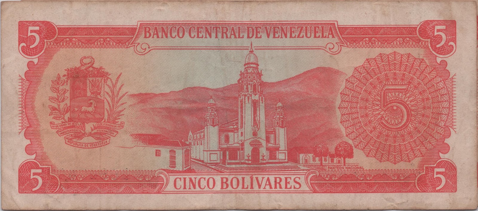 Coleccion de billetes y monedas (numismatica): 5 Bolivares Venezuela ...
