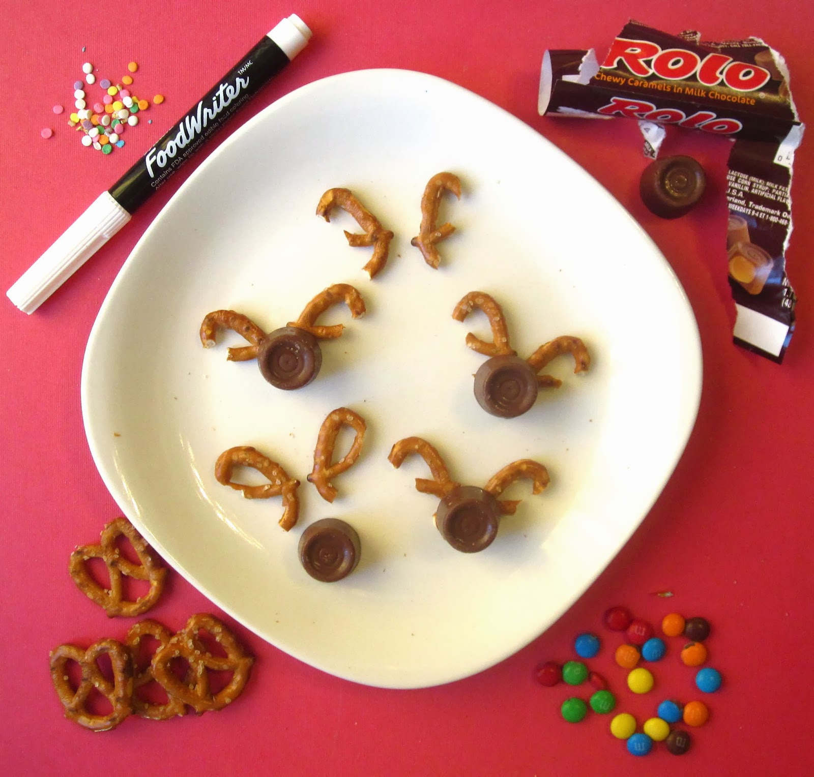Rolo Chocolate Caramel Candy Reindeer Faces - The Lindsay Ann