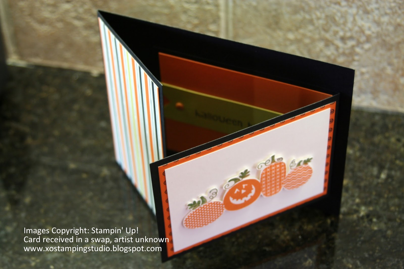 XO Stamping Studio: Halloween Happiness Swap Card #2