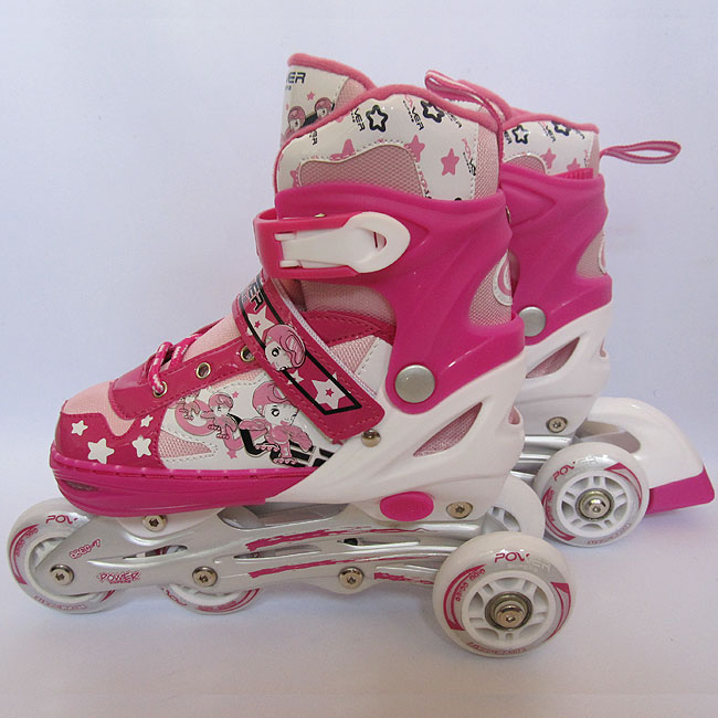 Sepatu Roda Model Bajaj POWER SUPERB Pink Karakter (Size M) | Harga ...