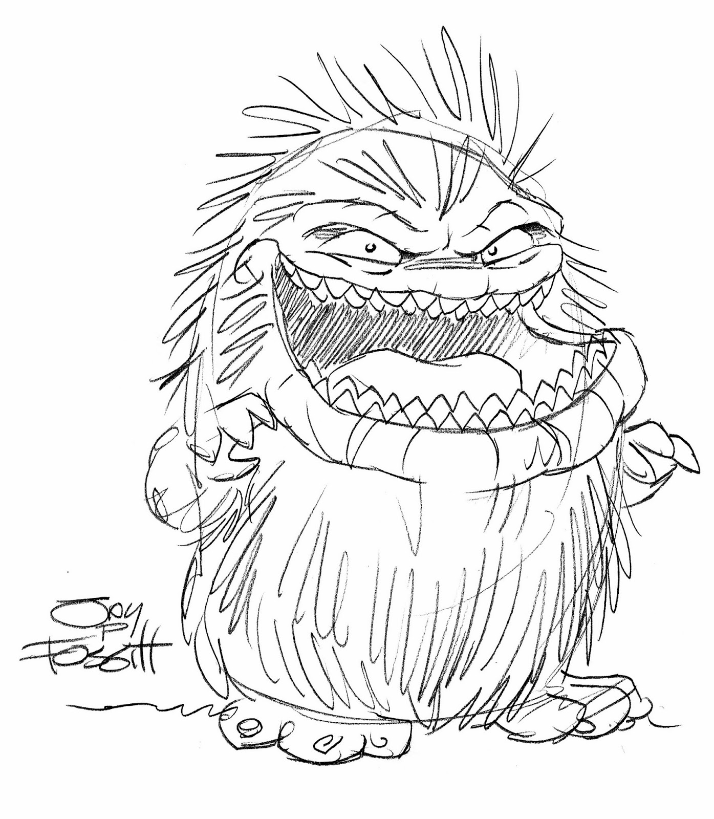 CUTE AND CREEPY: The blog of cartoonist Jay P. Fosgitt: OCTOBER MONSTER ...