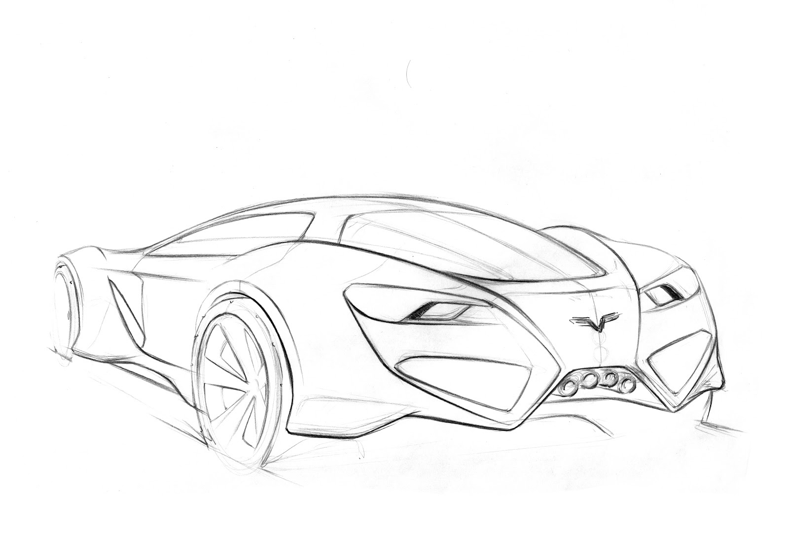 Paul Mutter Design: Corvette Line Drawings