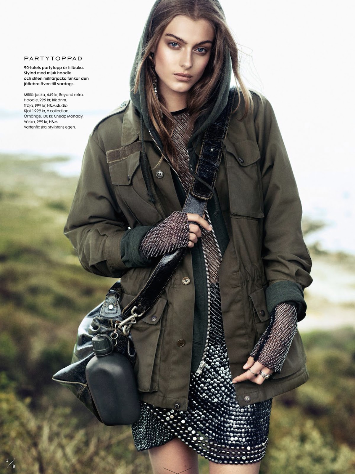 kamouflerad: lone praesto by honer akrawi for elle sweden september ...