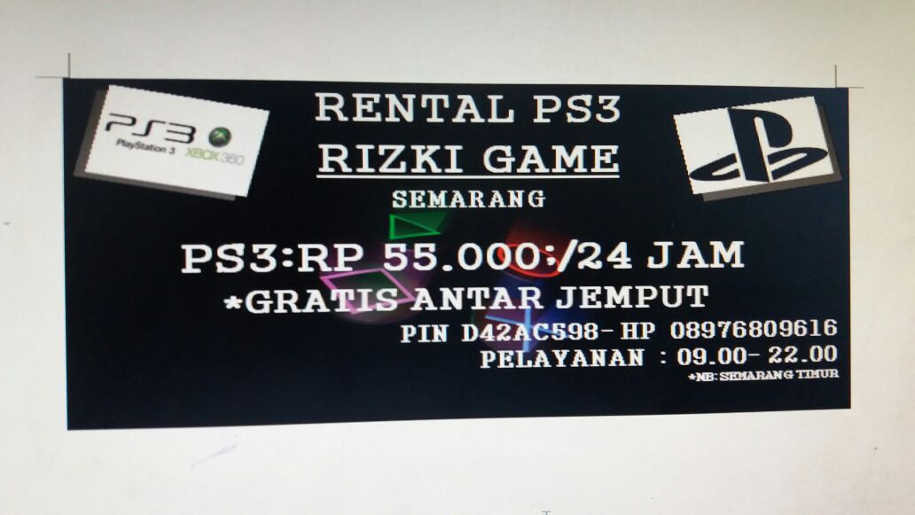 harga sewa ps3 termurah disemarang: sewa ps3 semarang