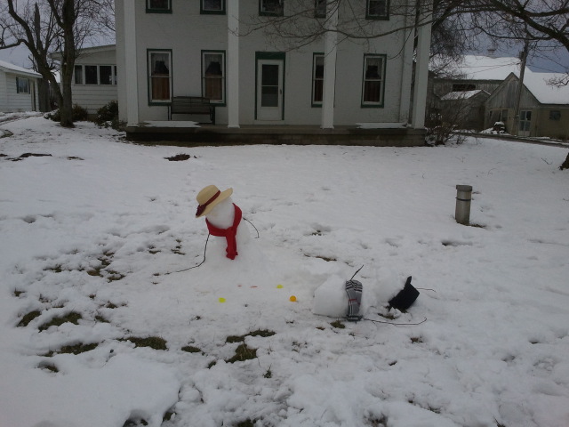 Bringing Home the Bacon: When Farm Kids Make a Snowman
