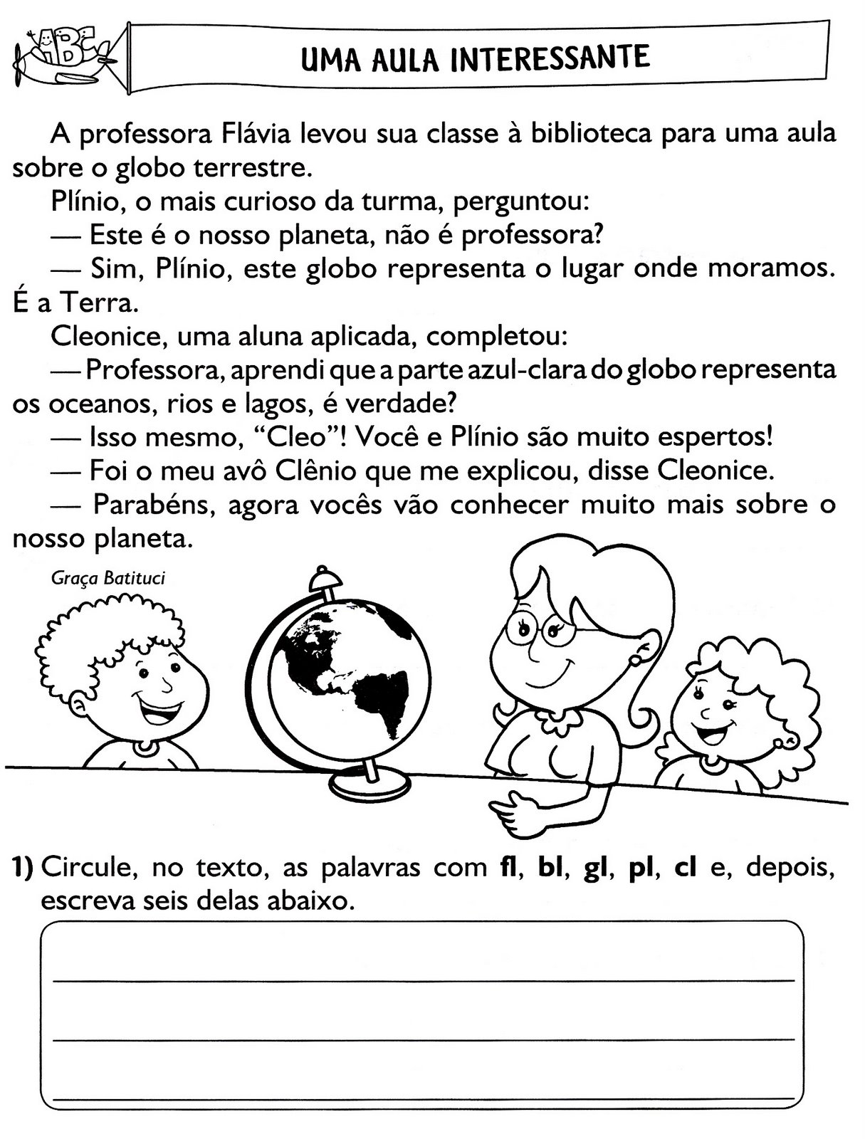 84 textos para alfabetização O texto Um bichinho diferente ensina as ...