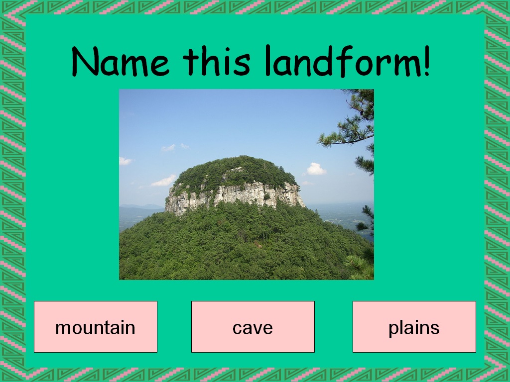 Student Survive 2 Thrive: Name the Landform Game