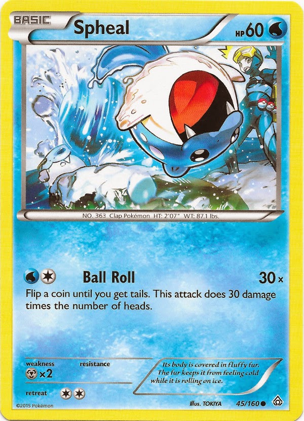 Spheal 45/160 -- Primal Clash Pokemon Card Review | PrimetimePokemon's Blog