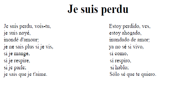 Frases De Amor Em Frances Com Tradução