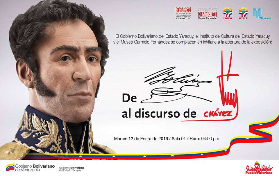 Abierta la exposición “De Bolívar al discurso de Chávez” en el Mucaf