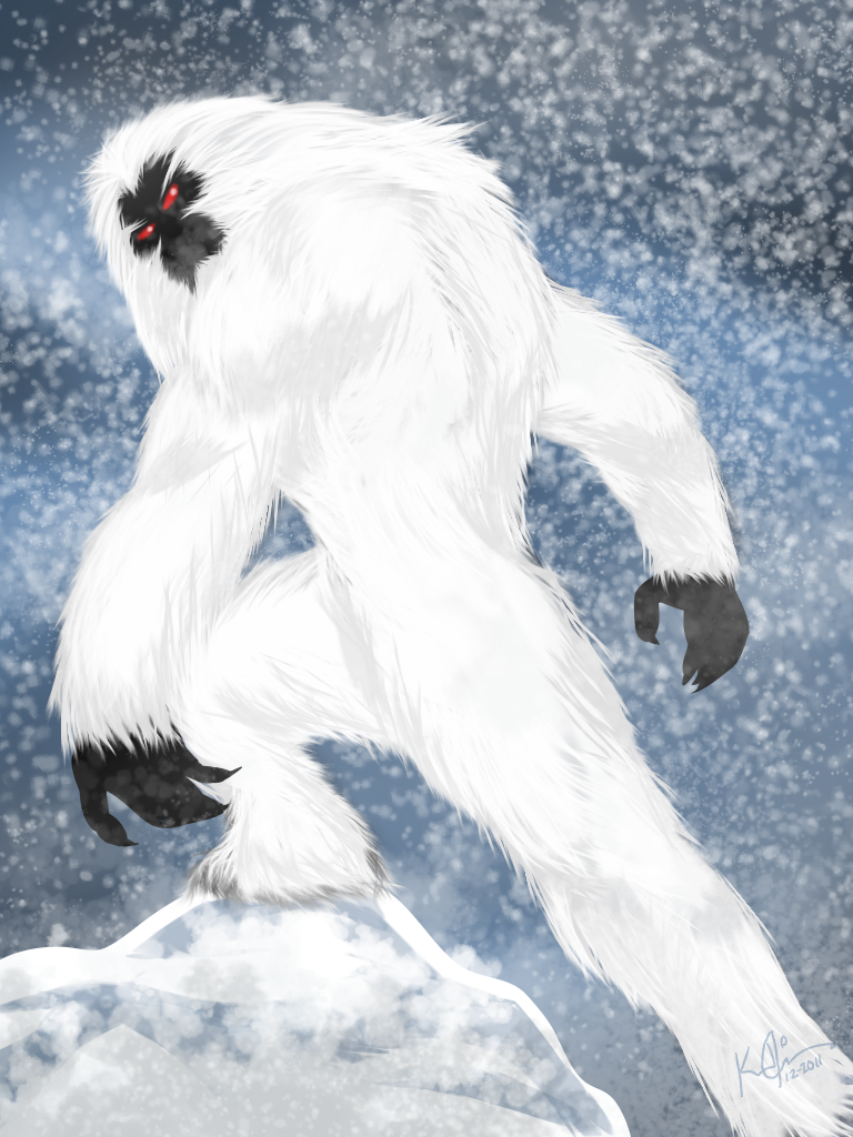 all 'tooned up: The Main Theme for December is YETI / EVIL SNOW MAN