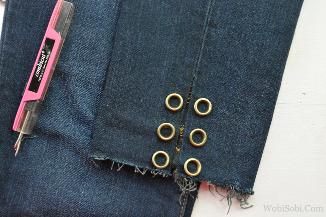 WobiSobi: Grommet/Eyelet Hem: Jean DIY