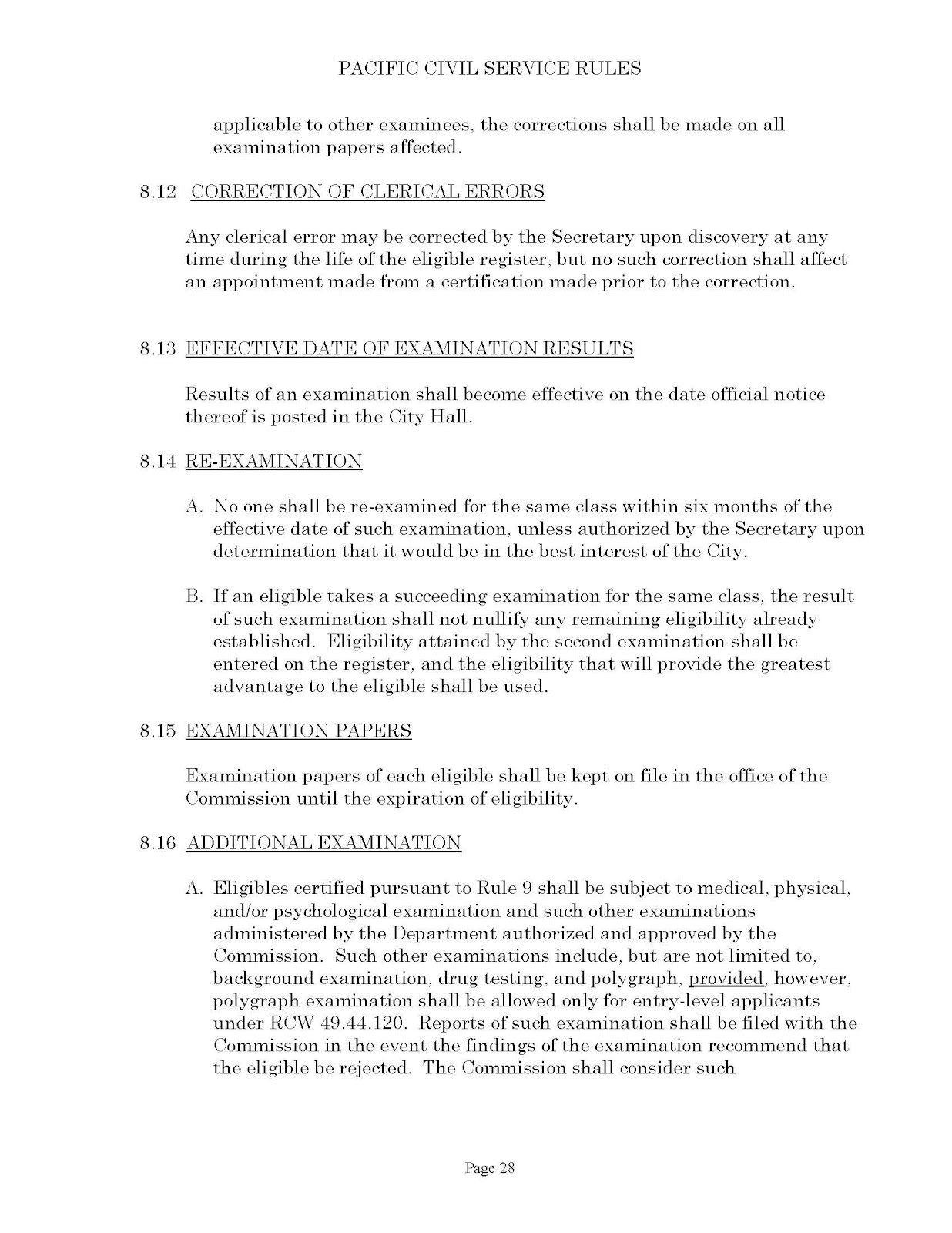 Committee To Recall Cy Sun: Civil Service Rules