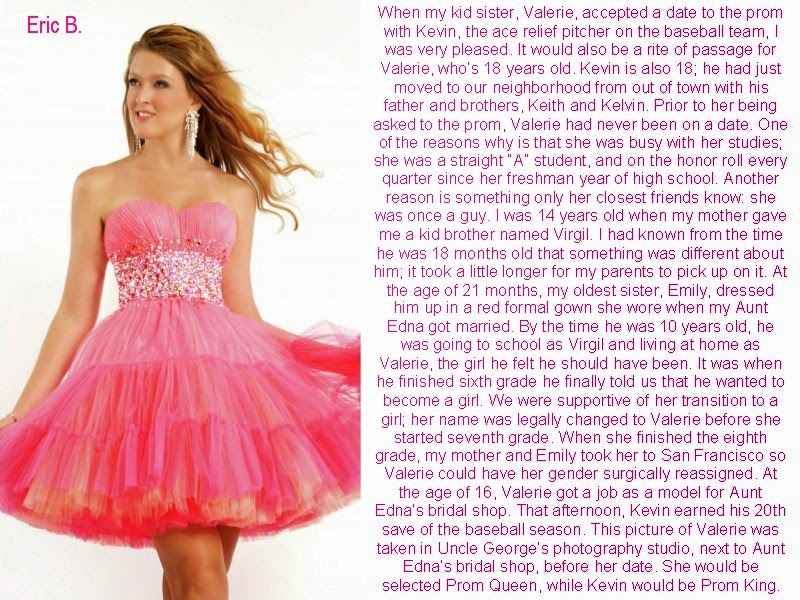 Eric's Transgender Captions: Valerie's Prom Night