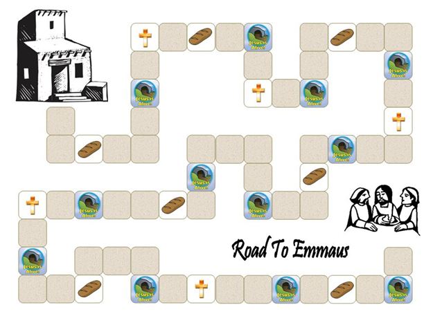 The Catholic Toolbox: Road To Emmaus (file folder game)