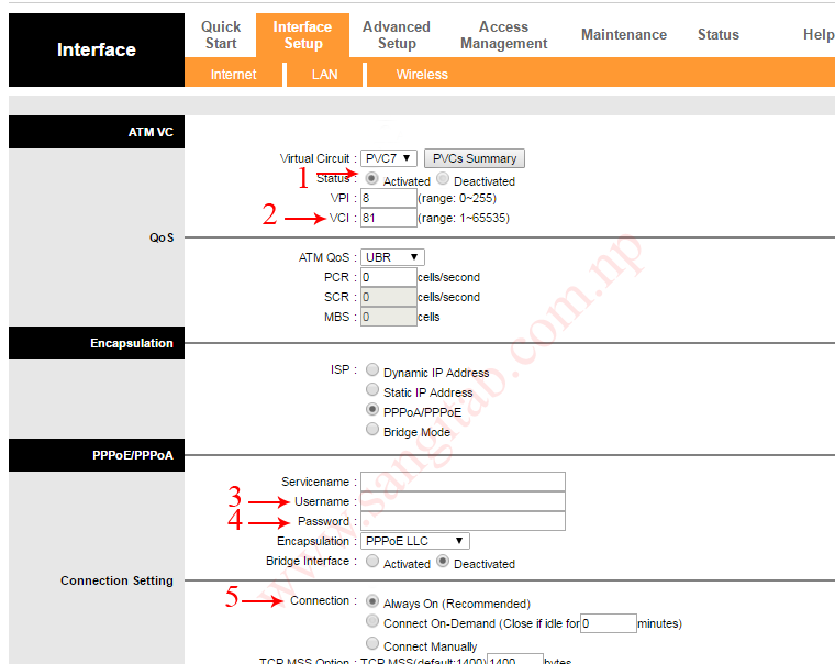 TP link Router Setting (Basic Setting) for ADSL NTC. | Sangitab Blog ...