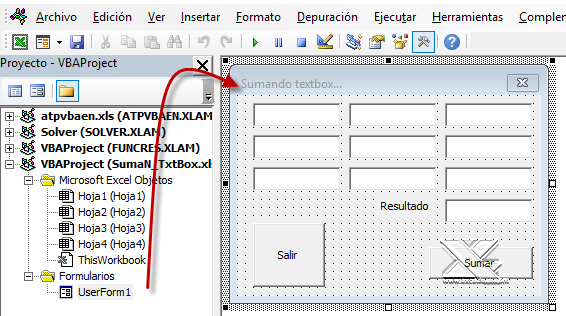VBA: Suma acumulada de varios TextBox | EXCEL FORO: Un blog de Excel