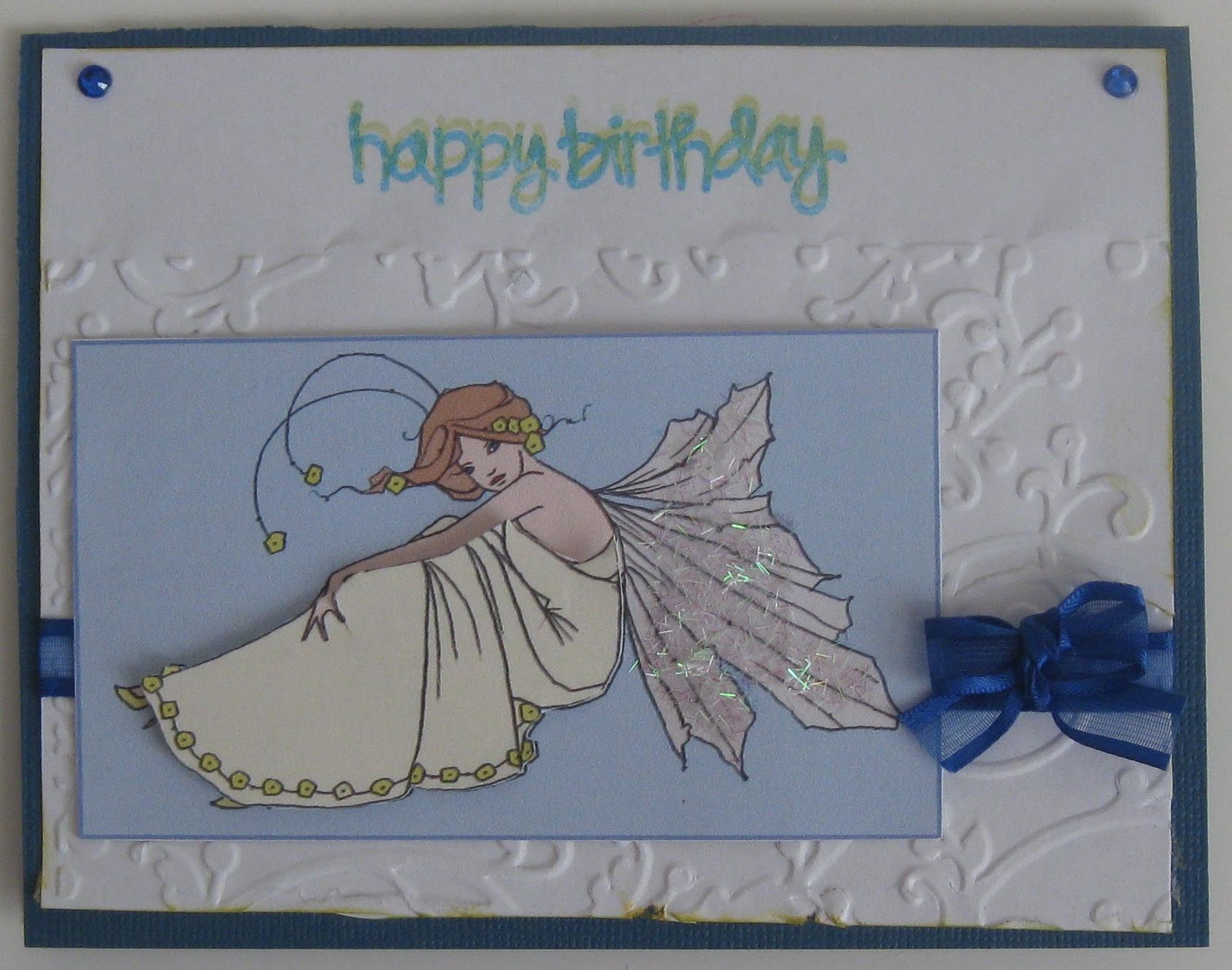 Jackie's Paper Crafts: Beautiful Pixie Birthday Card